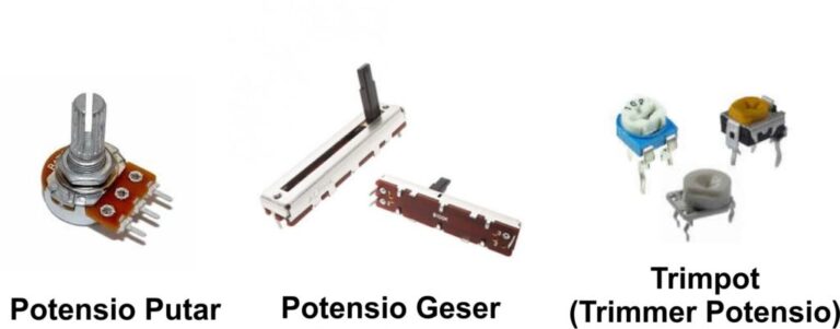 Pengertian Potensiometer, Jenis dan Fungsinya